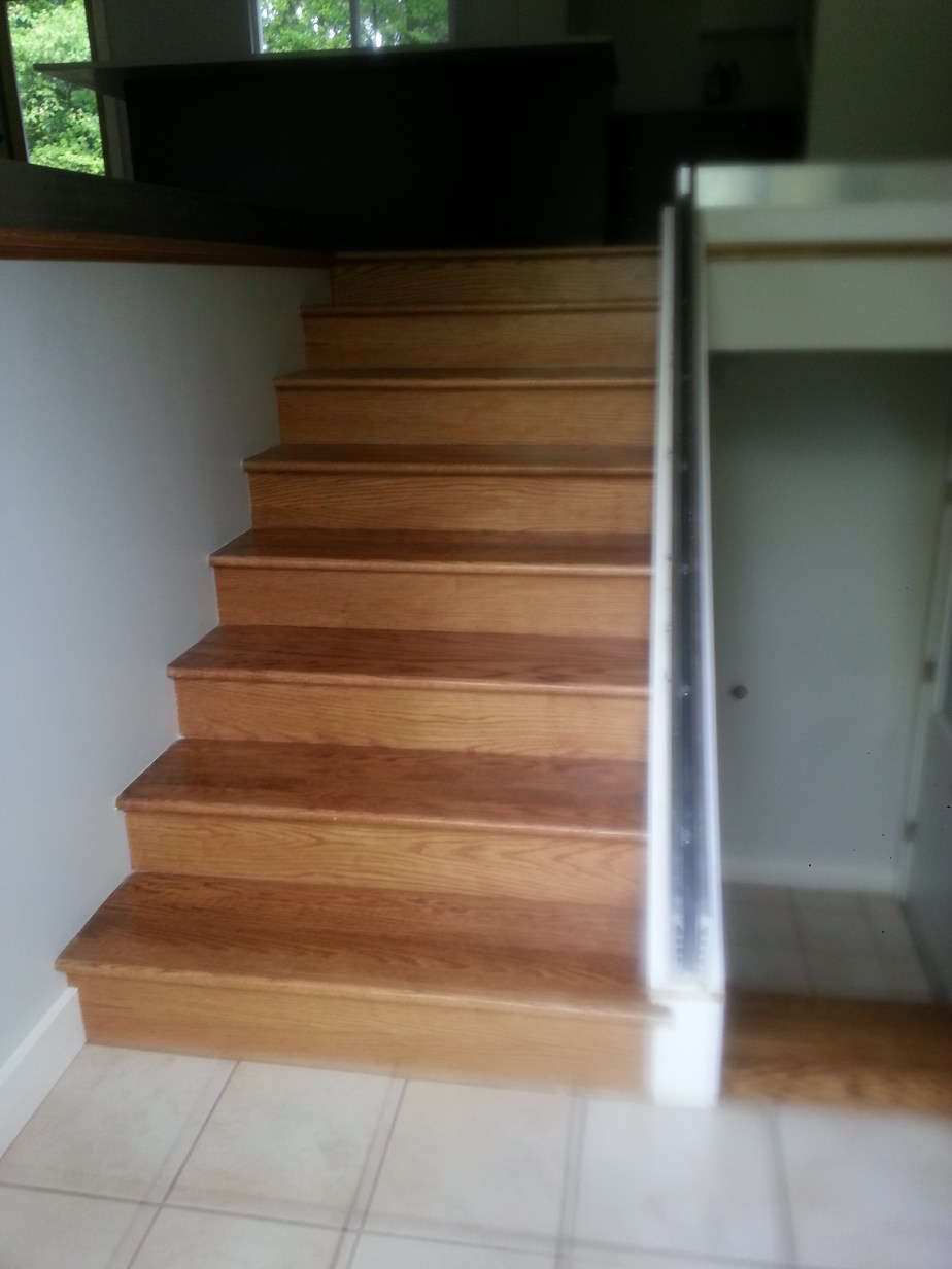 Stairs with risers – Century Hardwood Ltd.